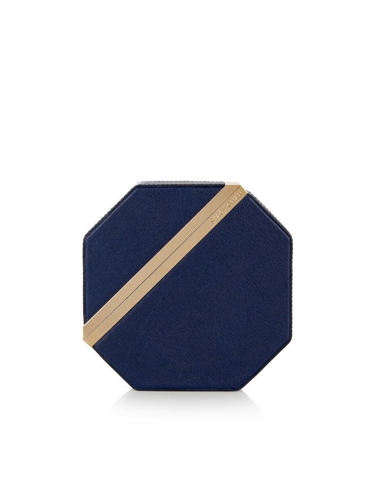 Imogen Leather Clutch - Navy Blue - PLATFORM